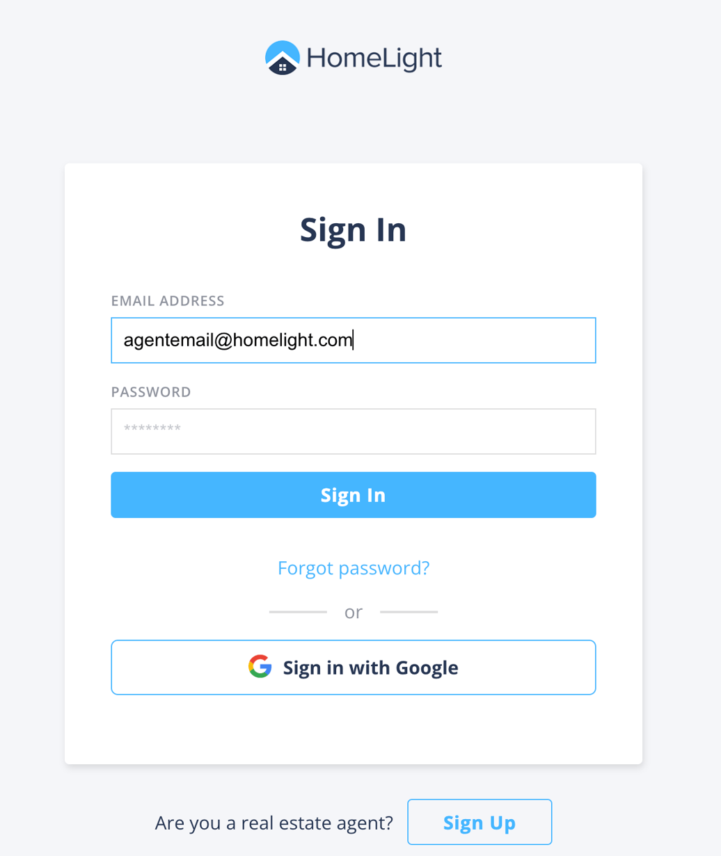How to Sign in to HomeLight